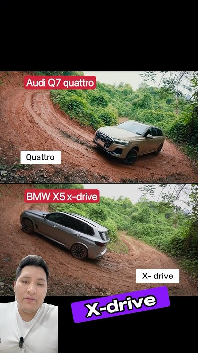 Audi Q7 Quattro vs BMW X5 X-drive #audi #bmw #audiquattro #bmwx5 #shorts - YouTube
