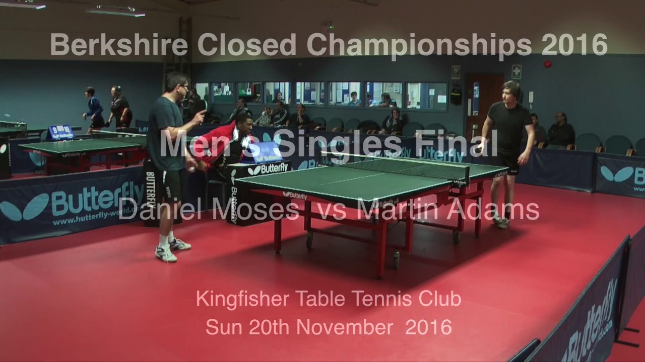 Berkshire Closed Table Tennis Championships 2016 - Men's Singles Final ...