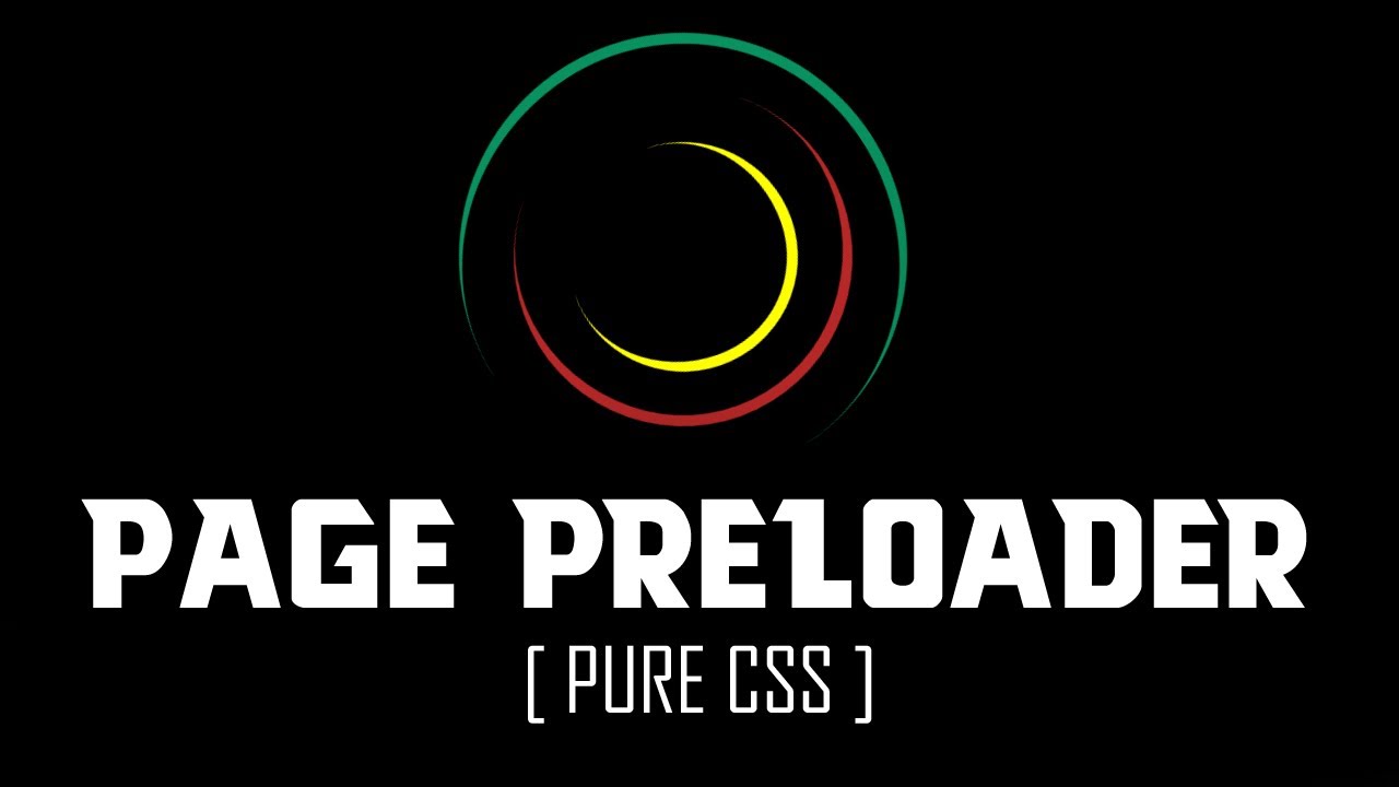 Page Preloader with Pure CSS - YouTube