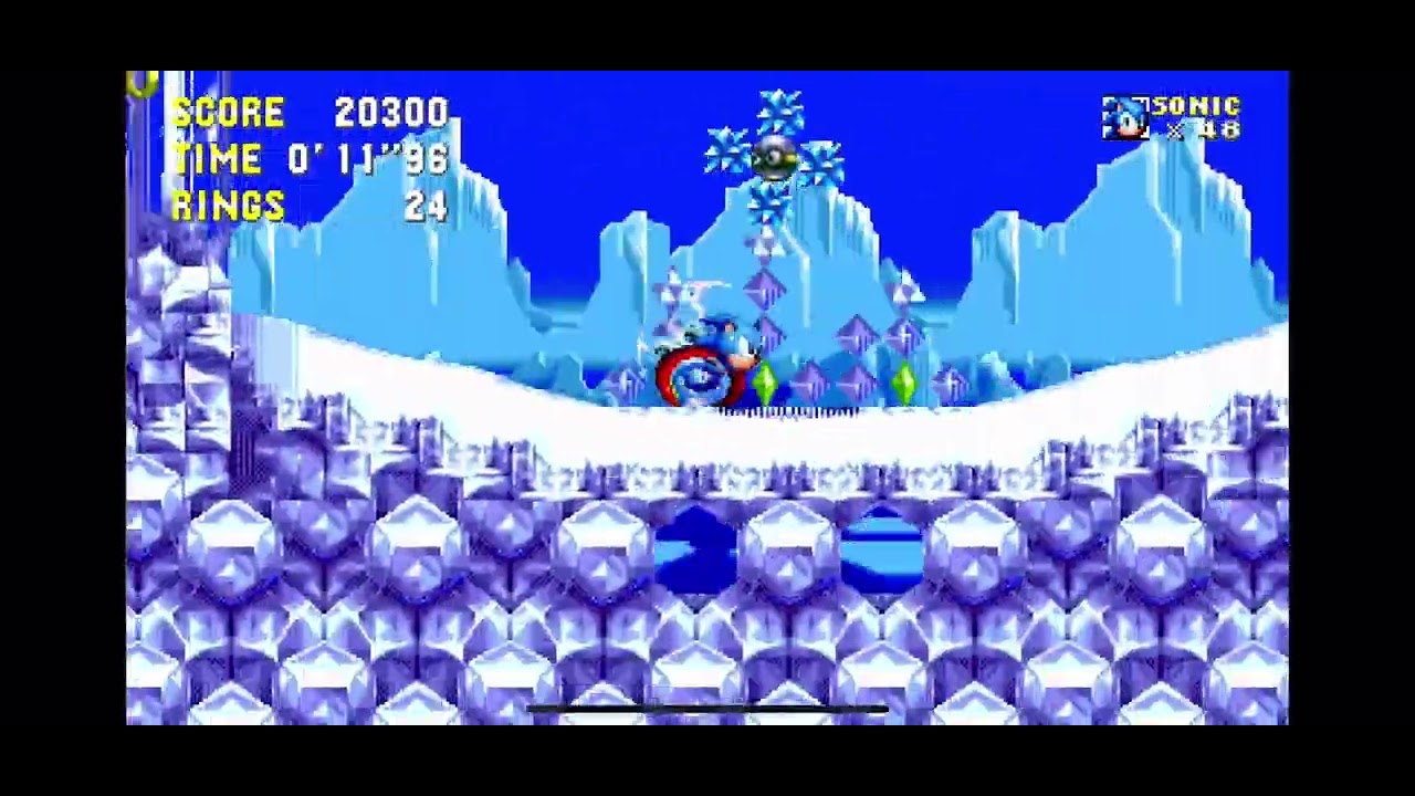 Ice cap zone 1&2 in sonic 3 A.I.R mania Edition - YouTube