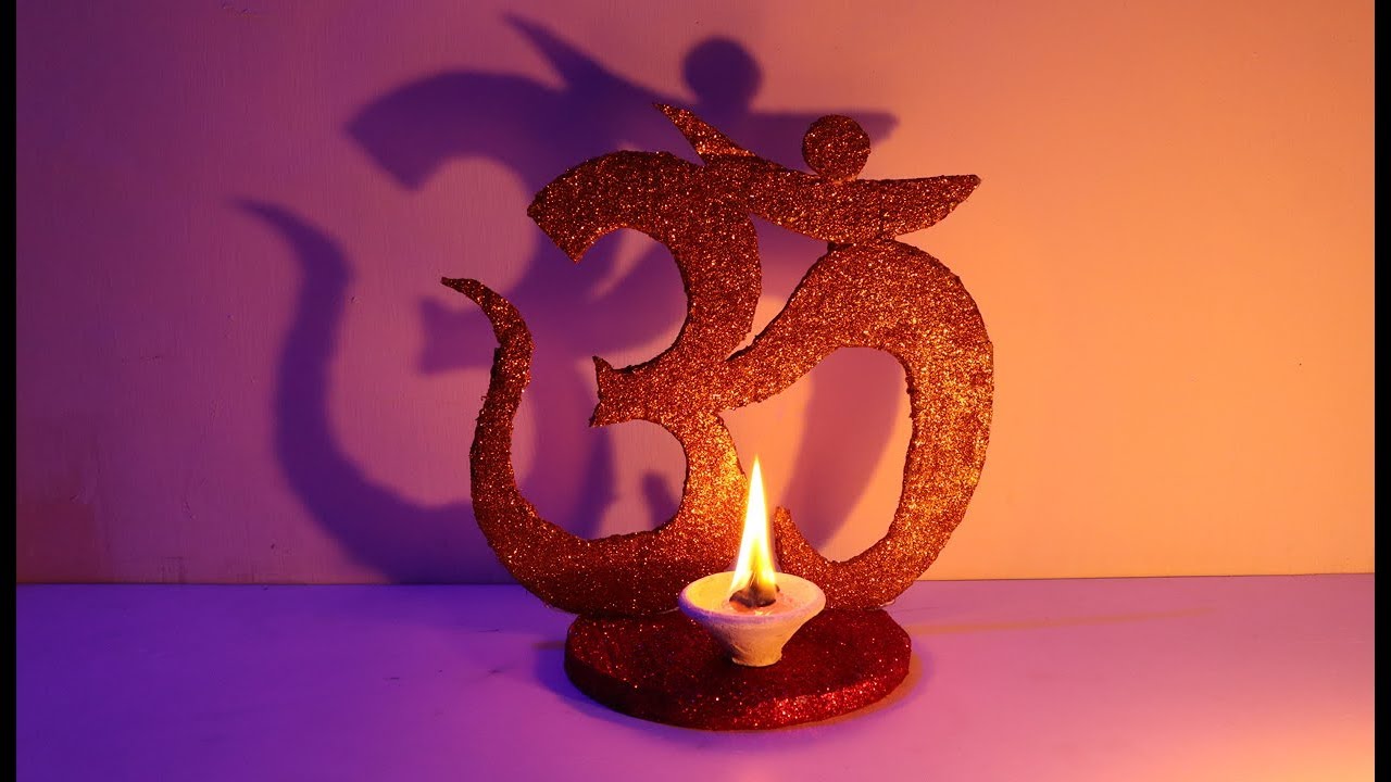 Lord shiva om || DIYA Decoration || Diwali DIYA Decoration Ideas - YouTube