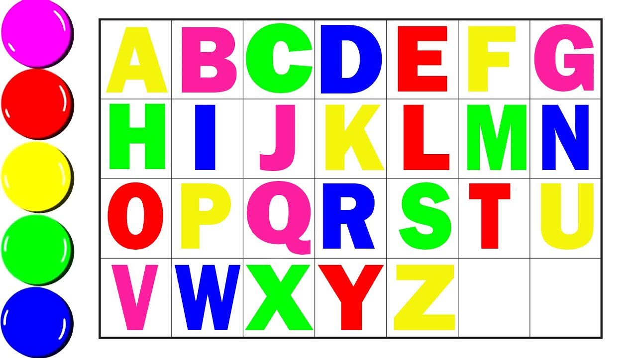 Alphabets Coloring And Drawing Learn Alphabets 3446