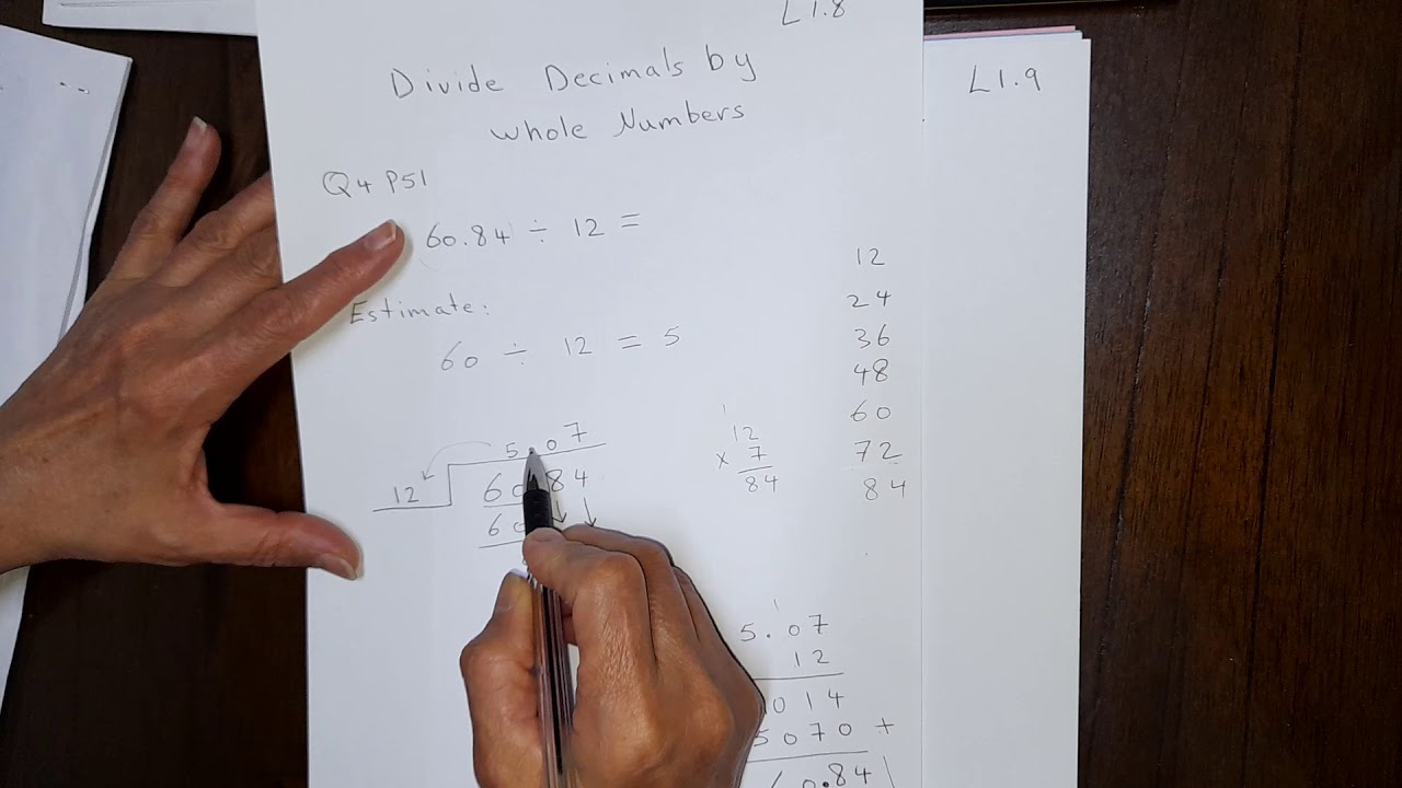 Math - International Department - Grade 6 - Lesson 1.9: Divide With ...