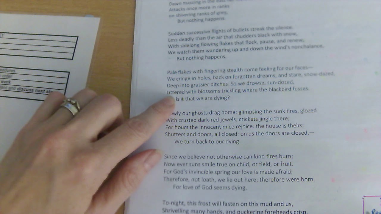 Notes on Exposure for AQA GCSE English Literature - YouTube