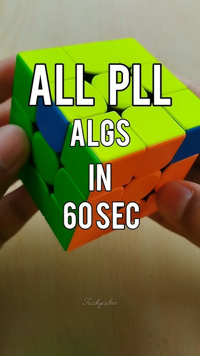 All PLL algorithms in 1 minute #cfop #pll #cfopmethod - YouTube