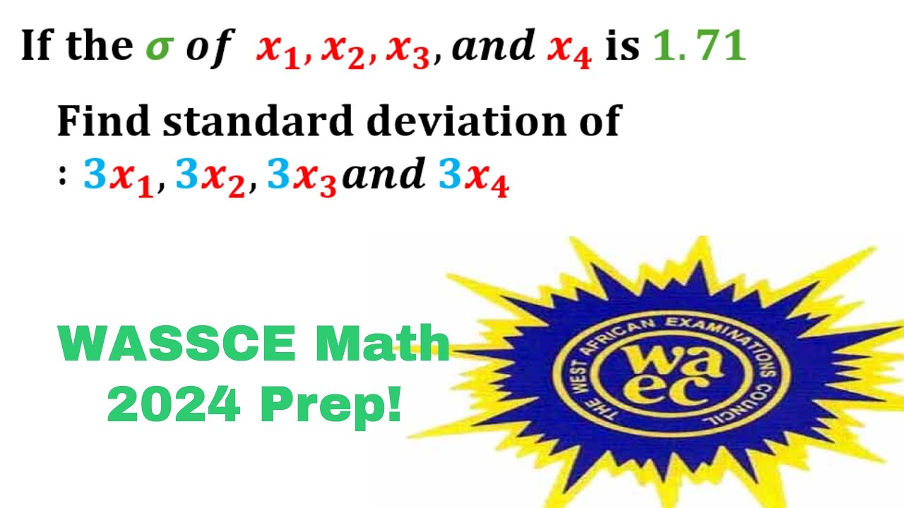 How to find Standard Deviation w/Constant Addition #wassce #statistics ...