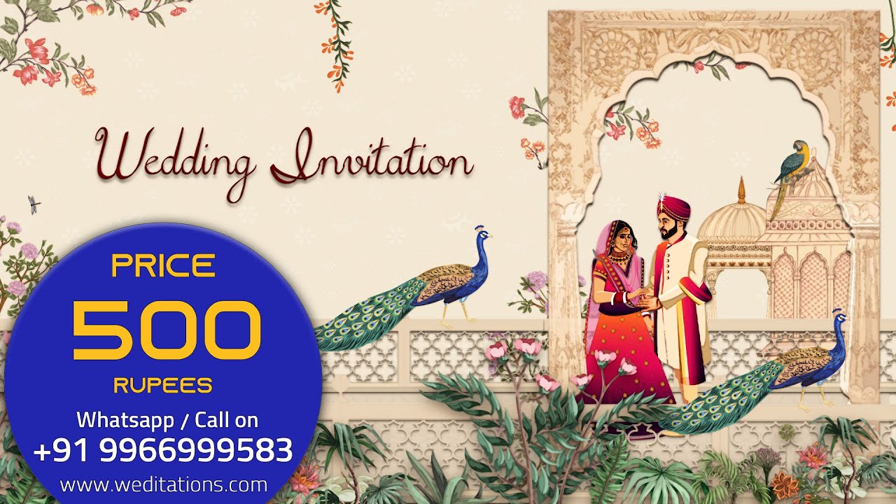 Wedding Invitation Video | E-cards | E-Videos | WhatsApp Status ...