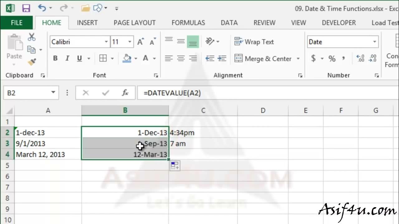 Excel Advanced Functions Training Bangla 48 Datevalue and Timevalue function in Excel - YouTube