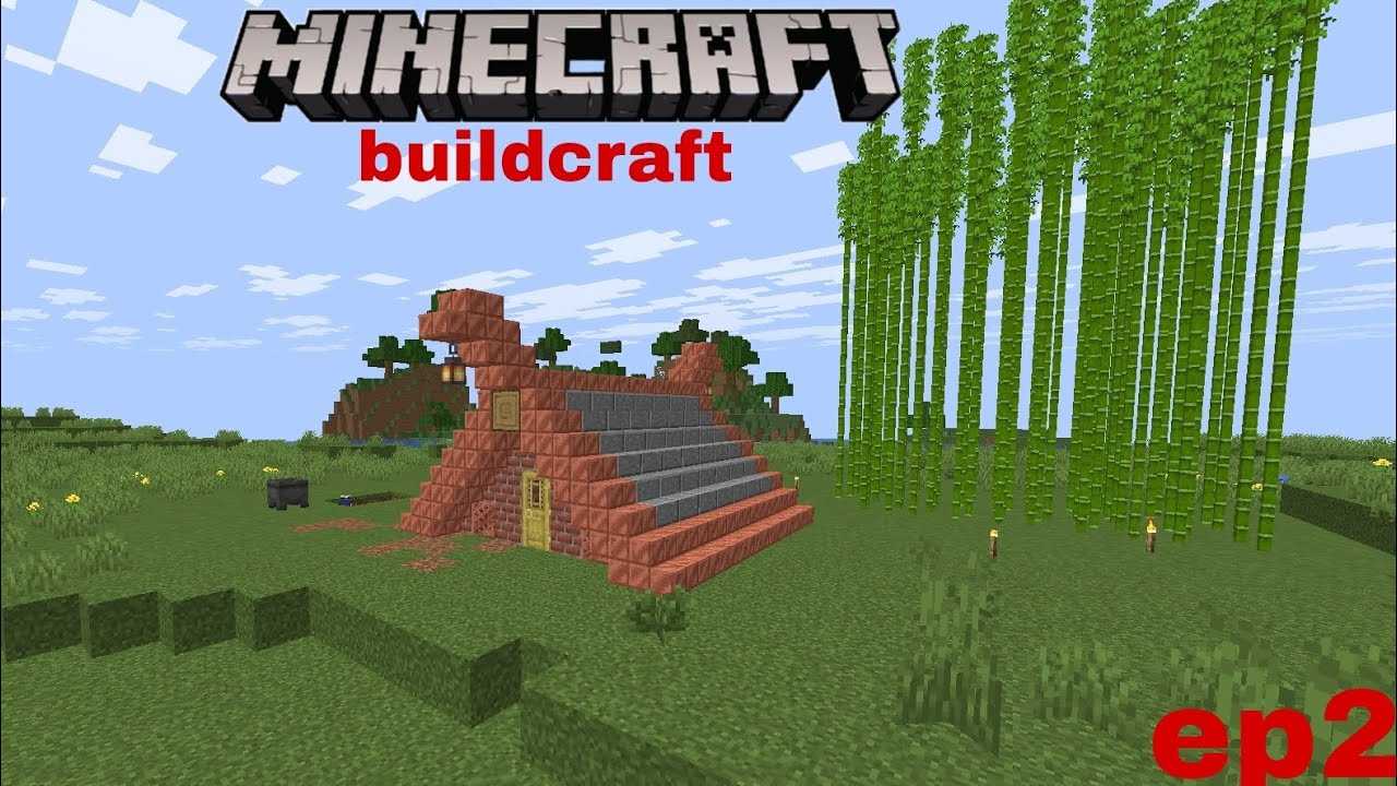 Buildcraft s2 ep2 starter base build - YouTube