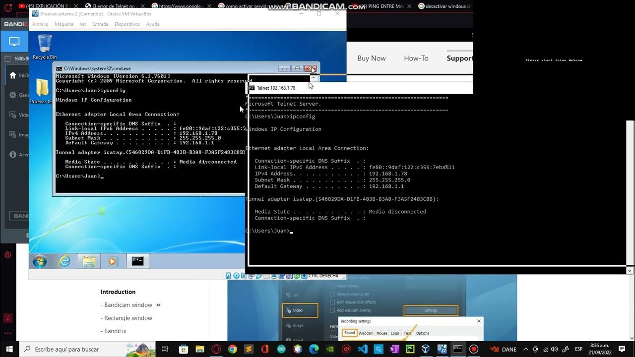 Ejemplo Telnet - YouTube