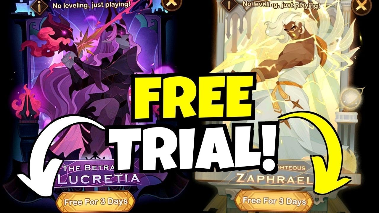 LUCRETIA & ZAPHRAEL FREE TRIALS!!! [AFK ARENA] - YouTube