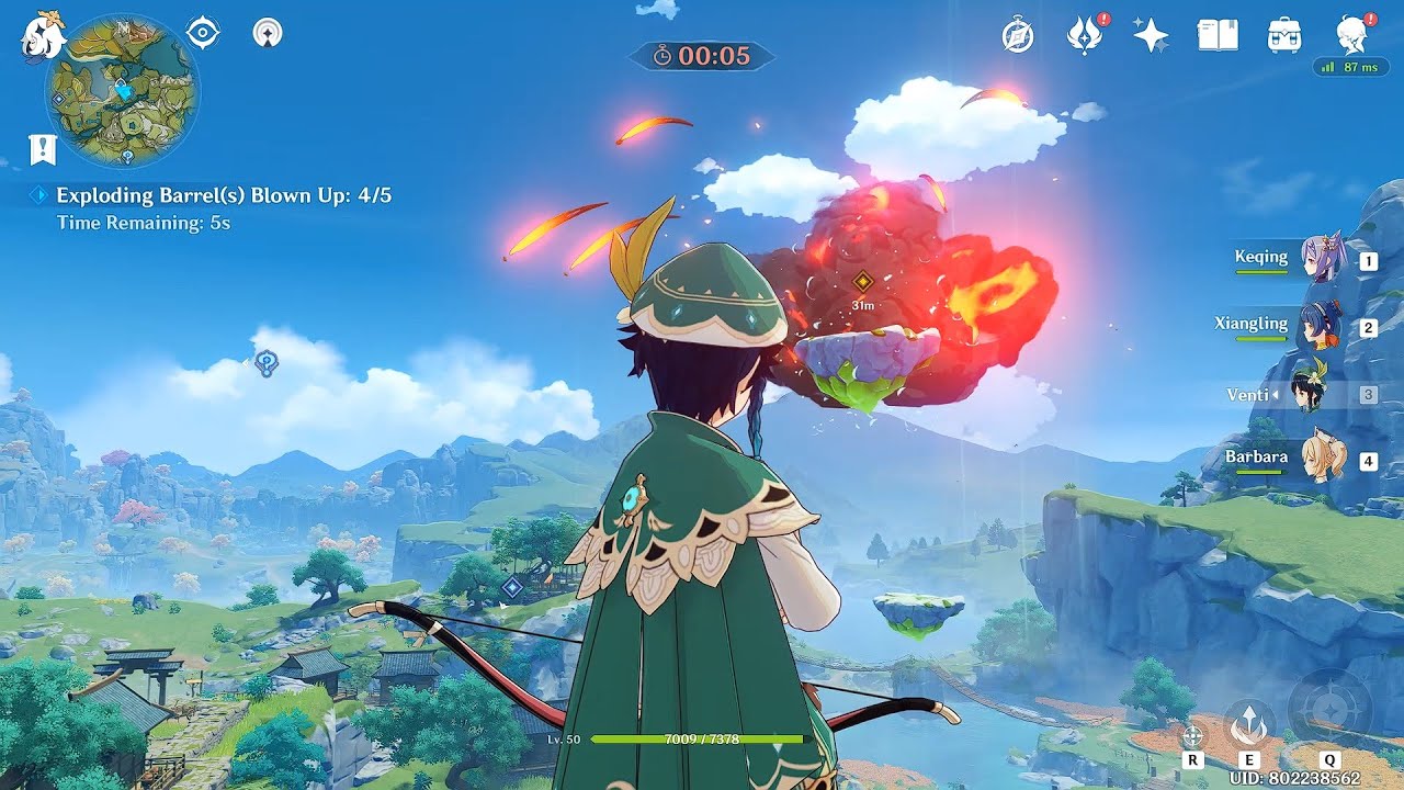 Genshin Impact - Exploding Barrels Challenge - YouTube