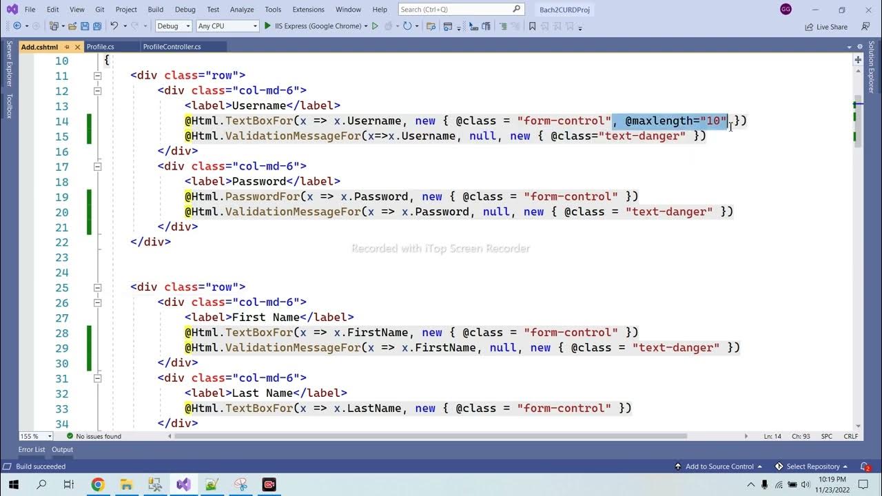 C Mvc Validation 2 Minlength And Maxlength Youtube