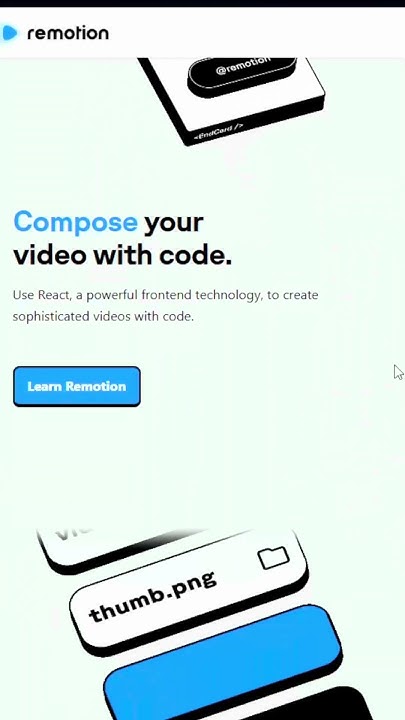 Create Stunning Videos with React in Seconds! 🎥 #Remotion #ReactJS - YouTube