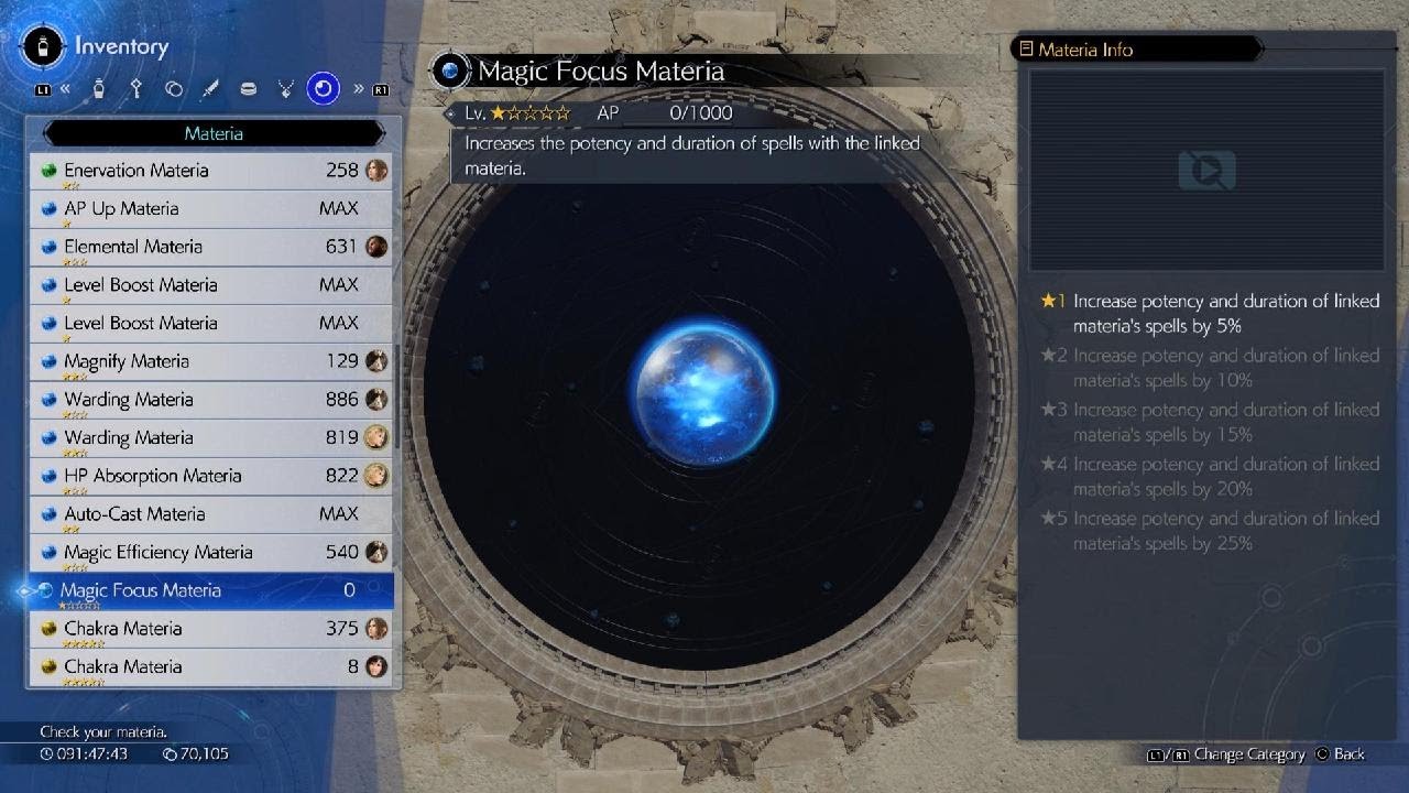 FINAL FANTASY VII REBIRTH magic focus materia location - YouTube