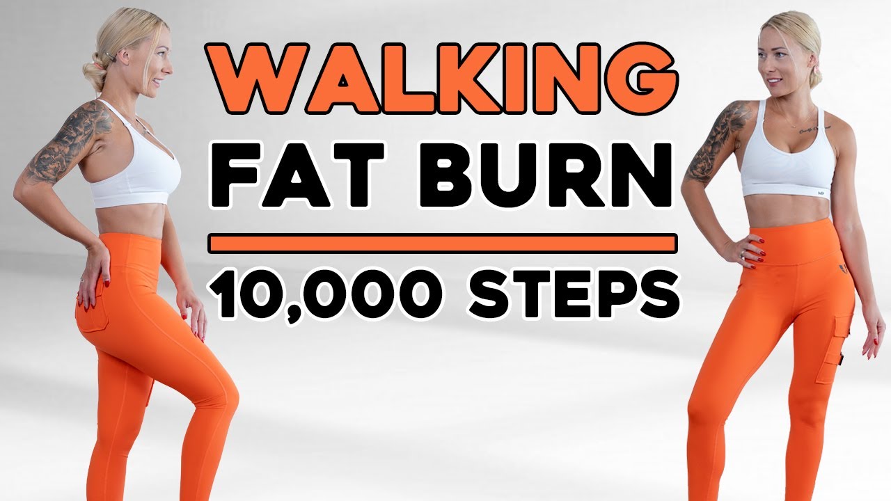 10000 STEPS WALKING WORKOUT | 10K Steps Challenge! Full Body Fat Burn ...