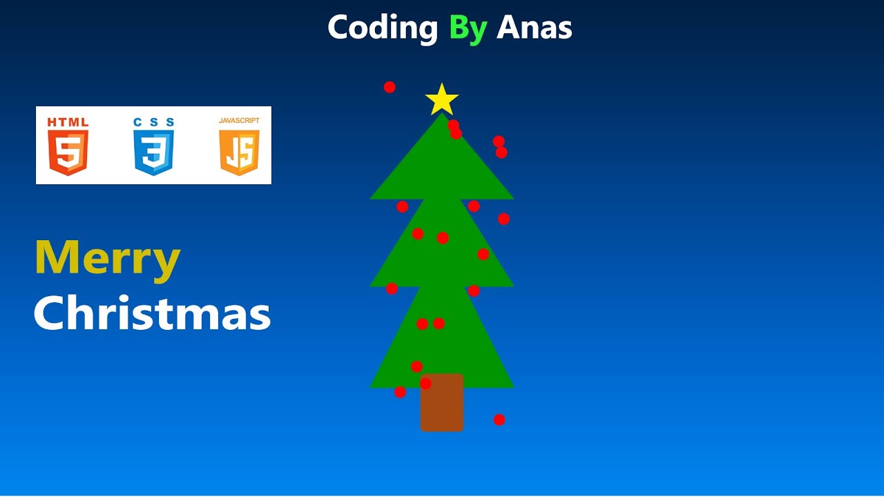 How To Create A Christmas Tree With Html Css And Javascript Step By 2225