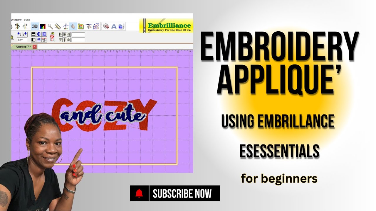 Tutorial: How to Machine Applique' Embroidery EASY! - YouTube