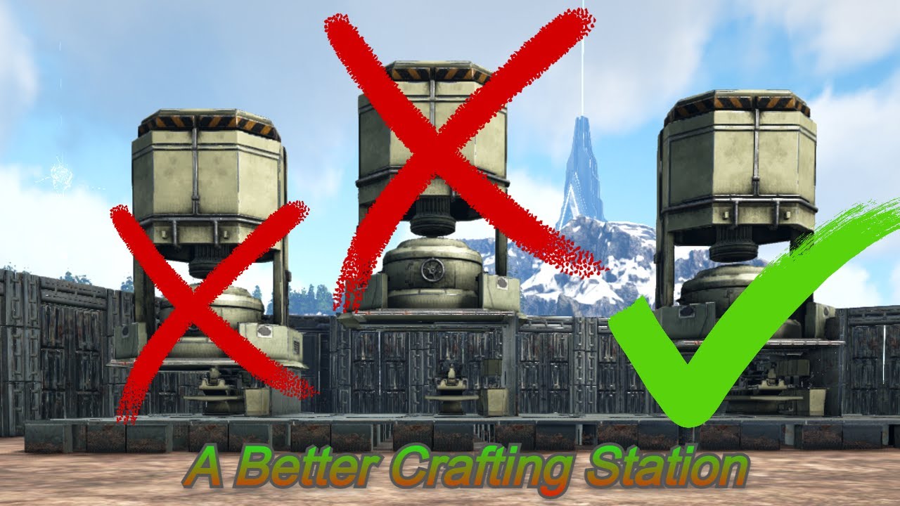 Good / Aesthetic crafting station in Ark survival Evolved - YouTube