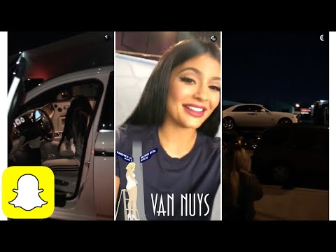 Kylie Jenner's new ROLLS ROYCE on Snapchat