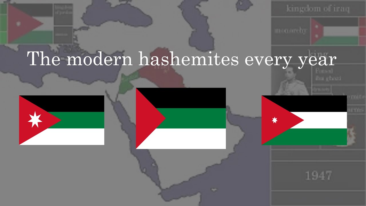 the modern hashemites | all kingdoms | every year 1916-2023 - YouTube