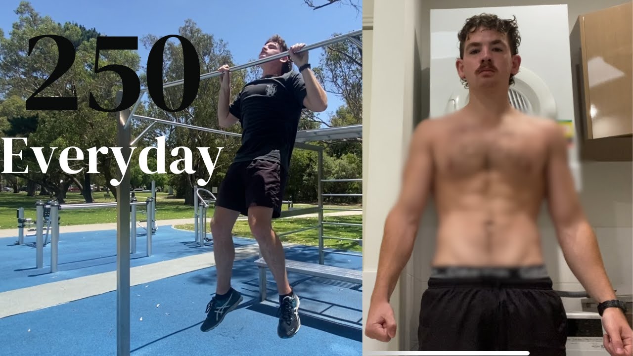 250 Pull ups and Squats everyday for 30 days - YouTube