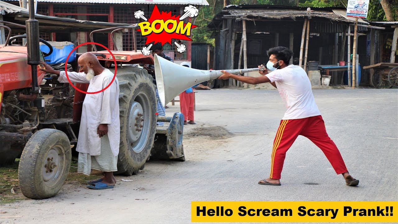 Big Loud Hello Scream Scary Prank With Public Reaction 2021! Part 1 ...