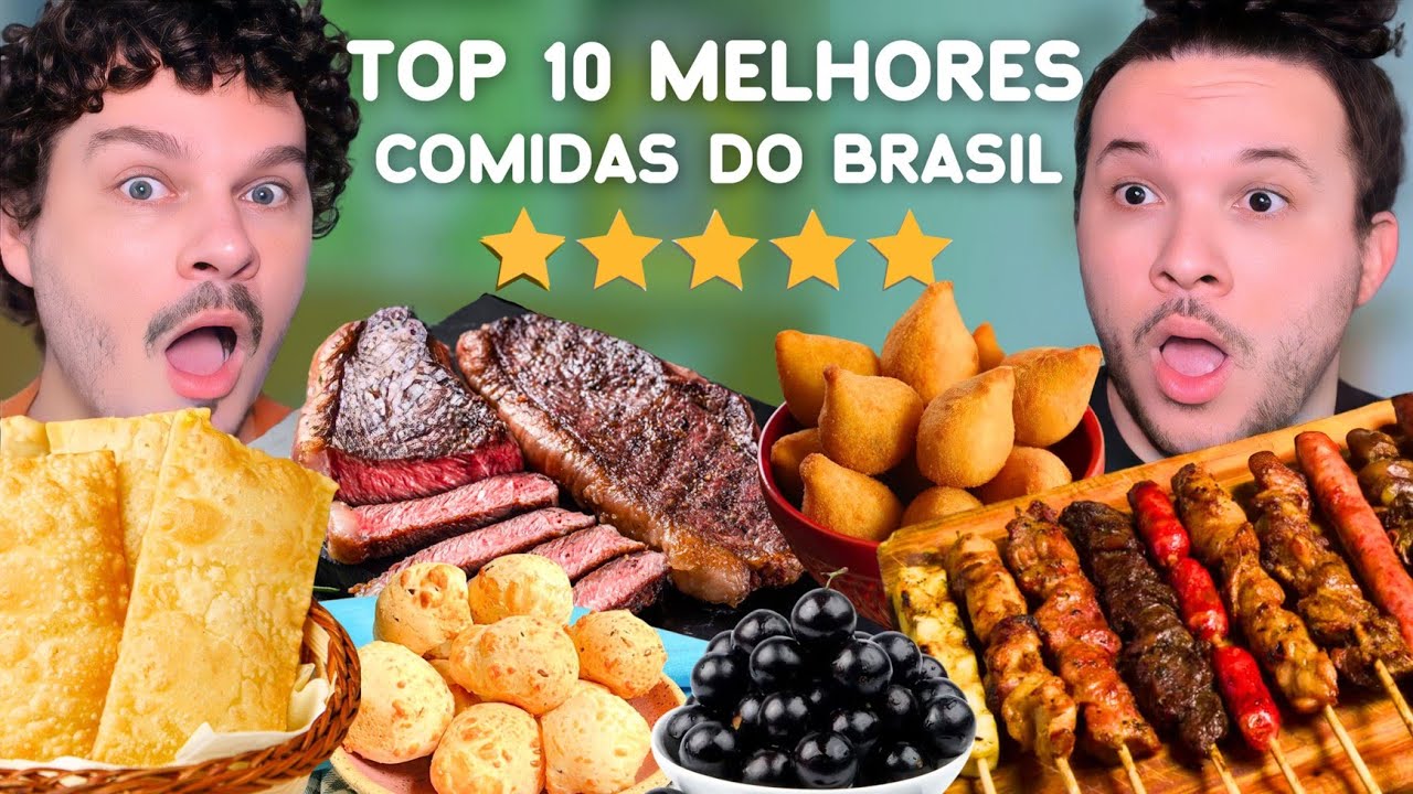 TOP 10 MELHORES COMIDAS DO BRASIL - YouTube