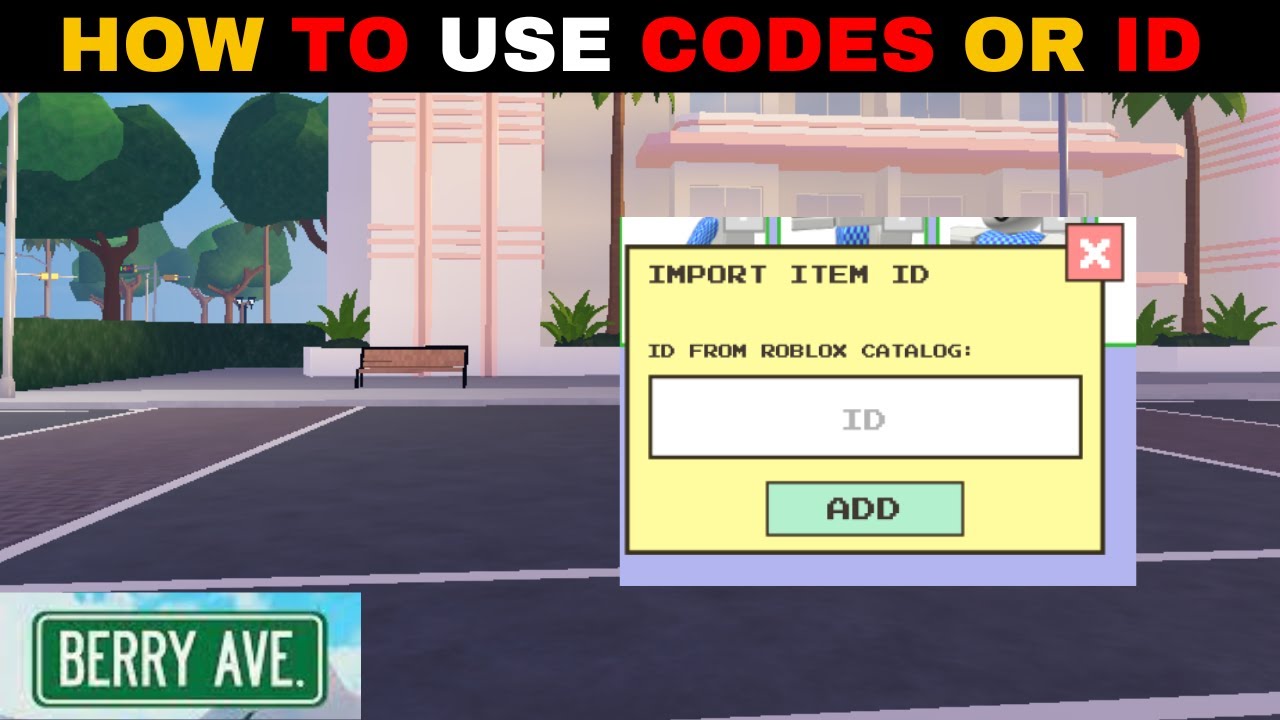 How To Use ID and Codes In Berry Avenue! Put ID and Codes - YouTube