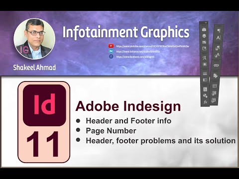 Adobe Indesign #11 Header Footer problems solution - YouTube