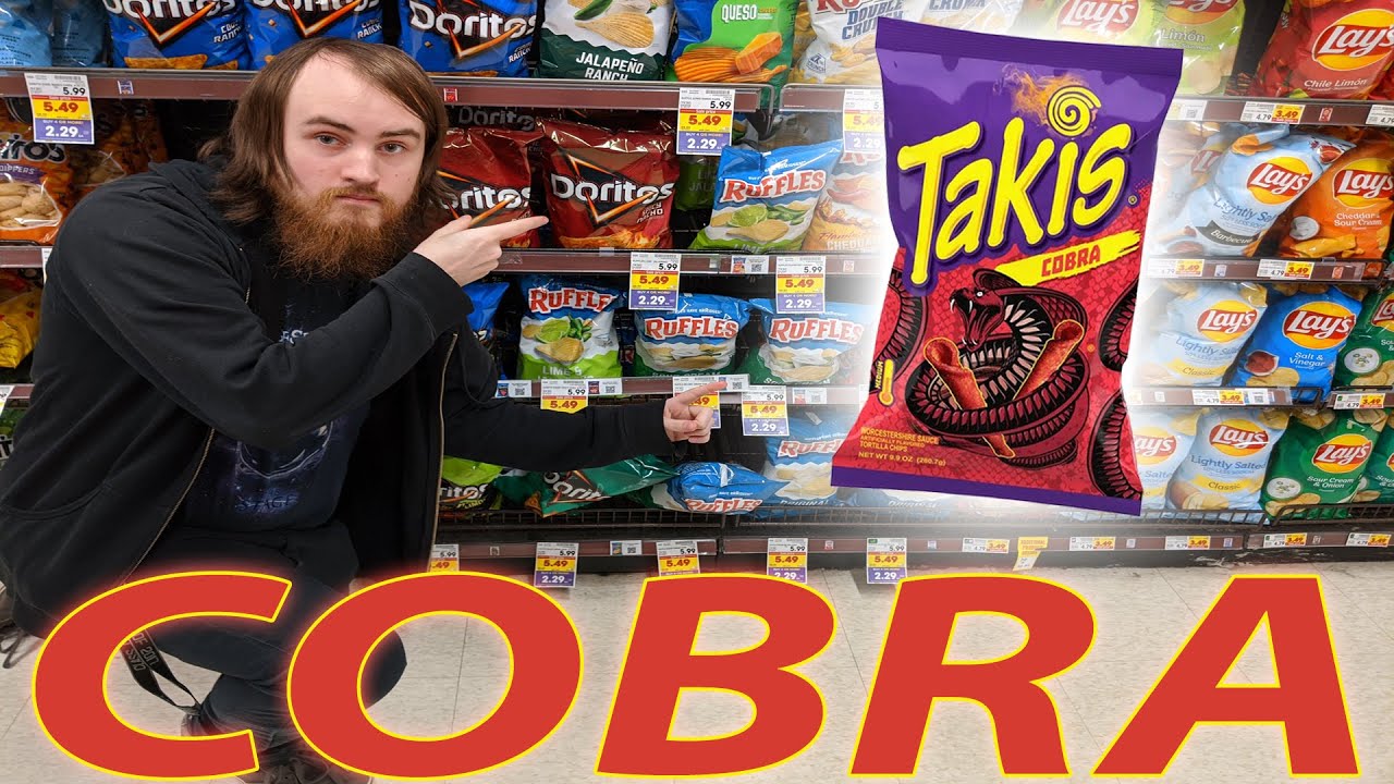 TAKIS NEW COBRA FLAVORED CHIPS REVIEW - YouTube