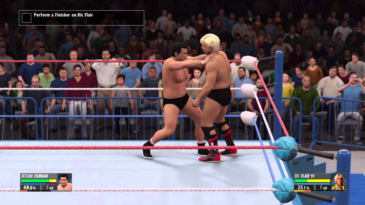 WWE 2K16 Hall of Fame Showcase Tatsumi Fujinami vs Ric Flair - YouTube