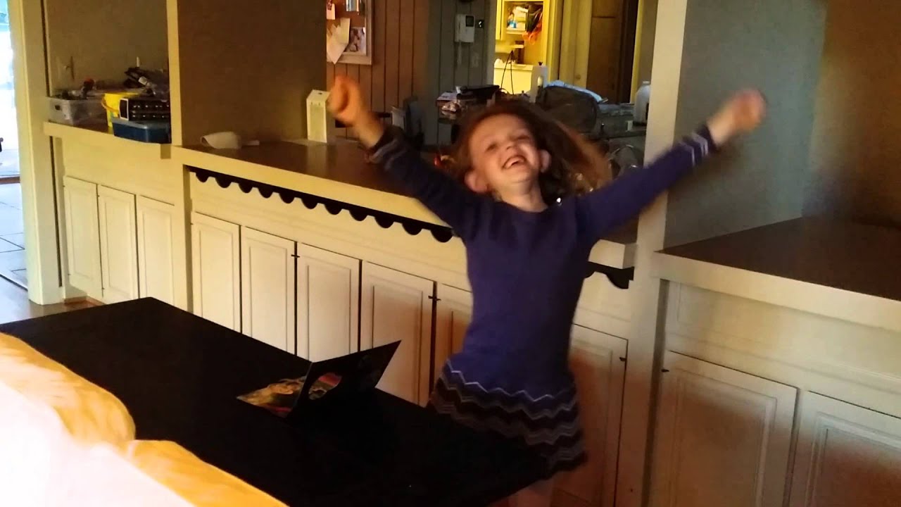 Madeline dancing to boogie fever - YouTube