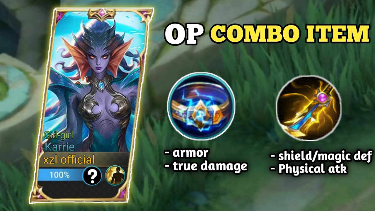 KARRIE NEW ITEM COMBO FOR DEFENSE AND OFFENSE🔥 MLBB - YouTube