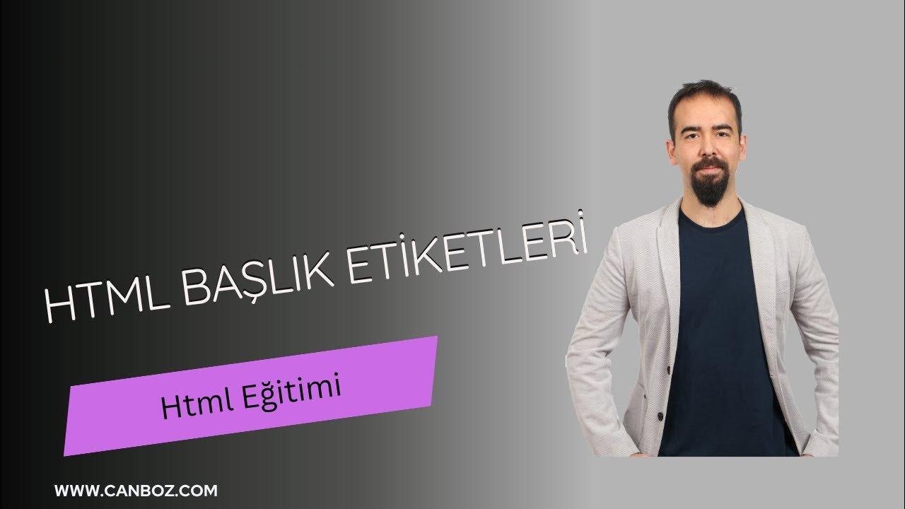 Html H1-H2-H3-H4-H5-H6 Etiketleri - YouTube