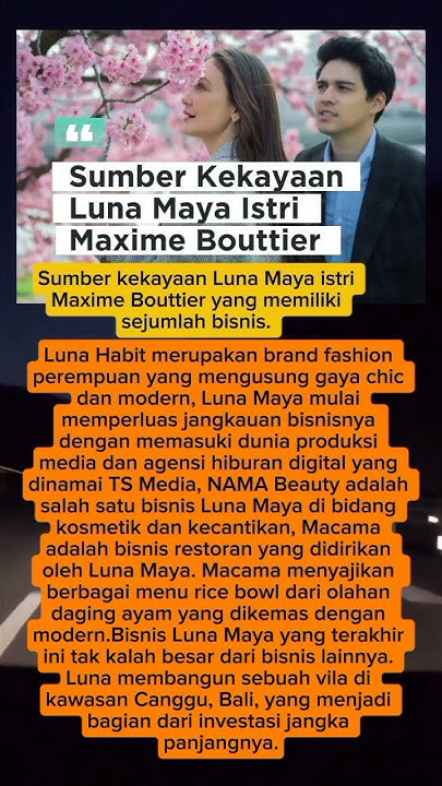 Sumber Kekayaan Luna Maya Istri Maxime Bouttier. - YouTube