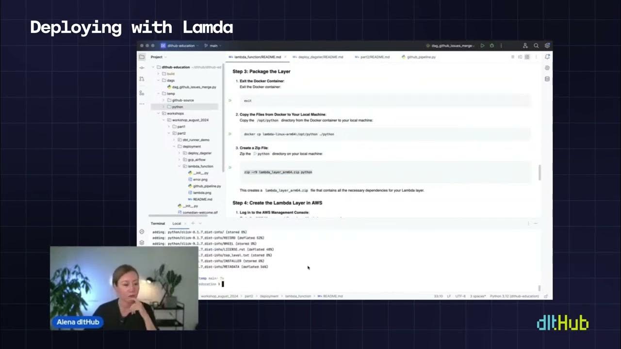 AWS Lamda deployment (Workshop: Python ELT with dlt from Zero to hero) - YouTube