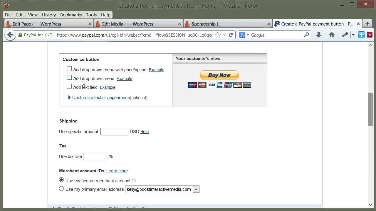Create Custom Paypal Buttons - YouTube