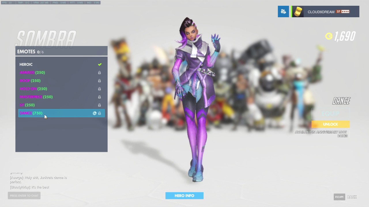 New Sombra Emotes - YouTube