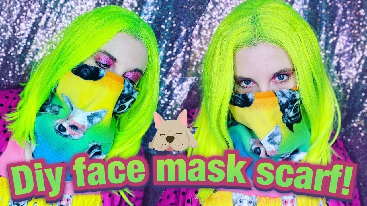 DIY Fleece Face Mask Scarf! - YouTube