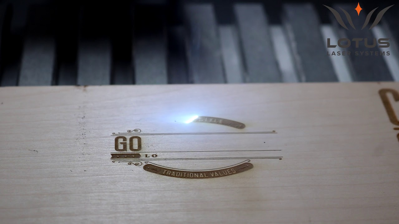 UV laser engraving wood - YouTube