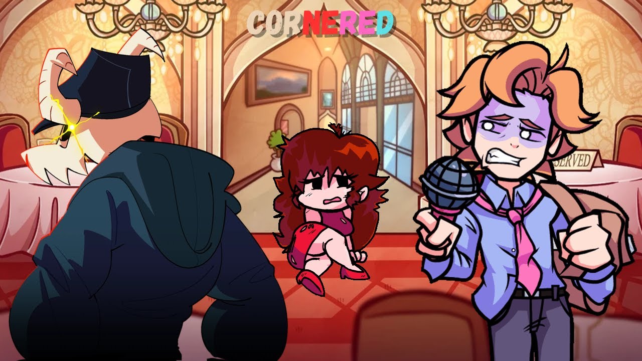 Cornered but Tabi, Senpai and BF Cover (FNF Cornered Cover) - YouTube