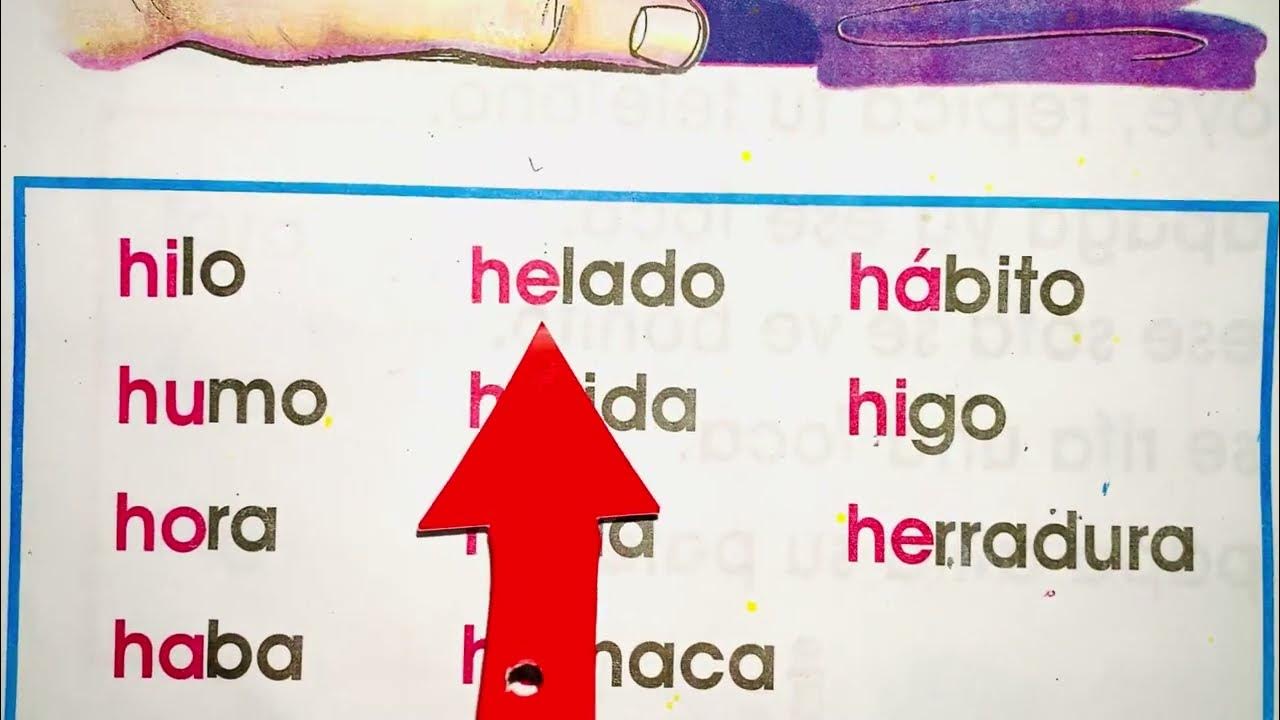 LECCIÓN DE HILO/ HA HE HI HO HU/ El libro Nacho/ El mejor método para aprender a leer fácil ...