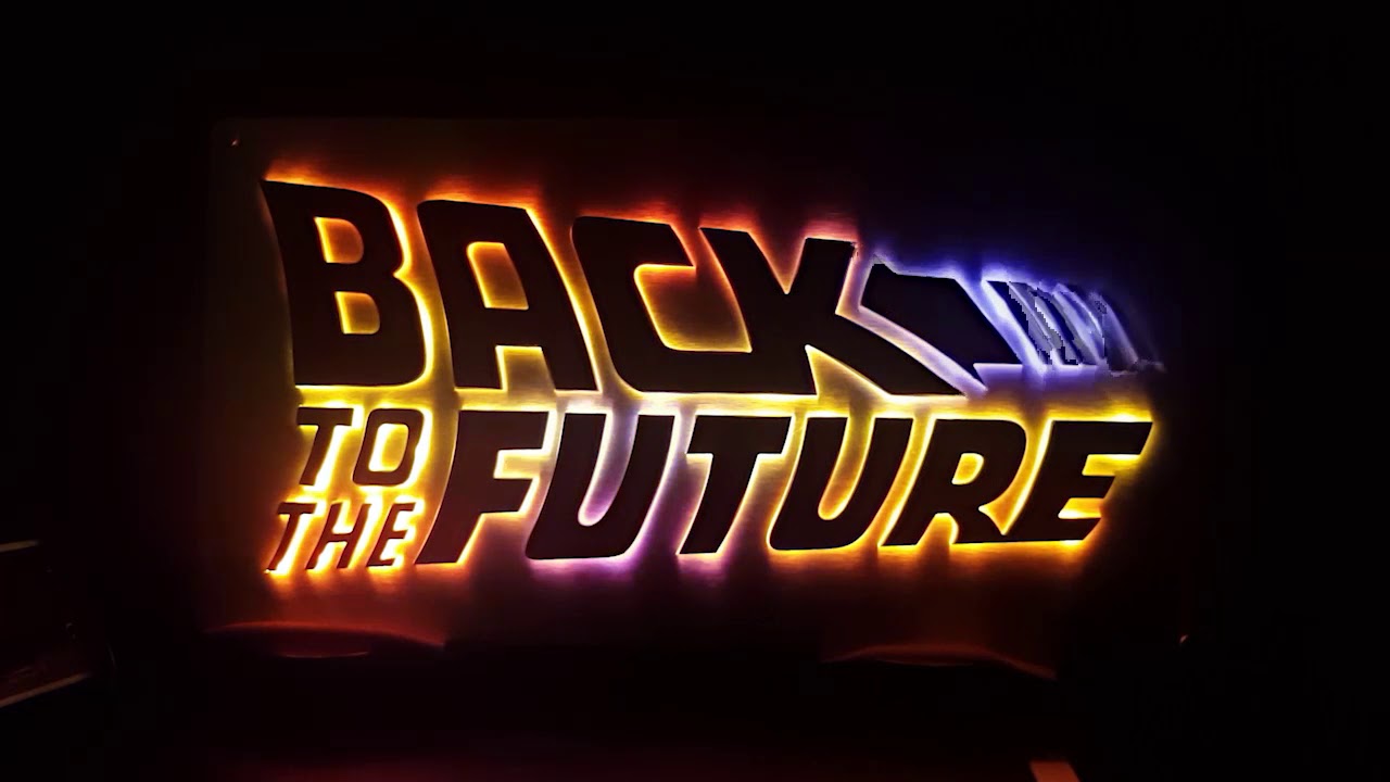 Back to the Future LED sign - YouTube