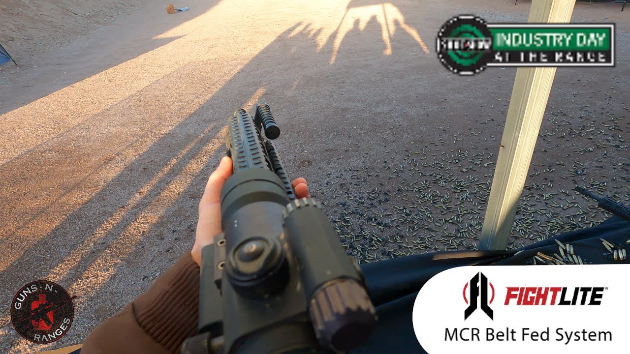Fight Lite MCR Belt Fed System - POV - YouTube