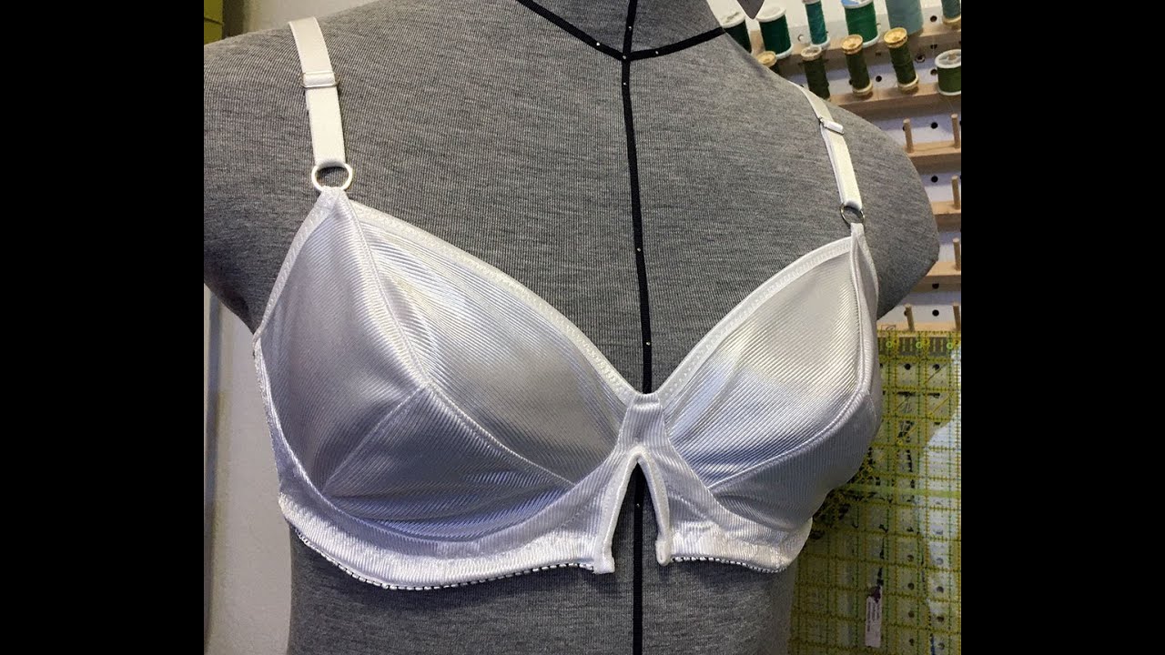 Adding a separator wire to a finished bra - YouTube