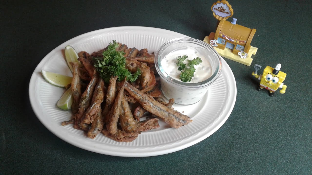 Secrets of delicious fried Silversides (Capucette ) (Tatar sauce). # ...
