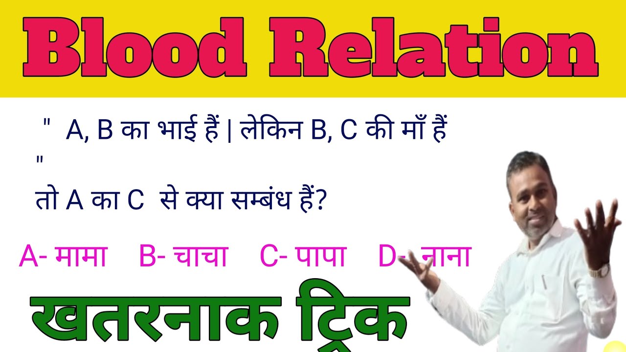Blood🩸 relation के प्रश्न | Reasoning ke best Question | Blood Relation ...