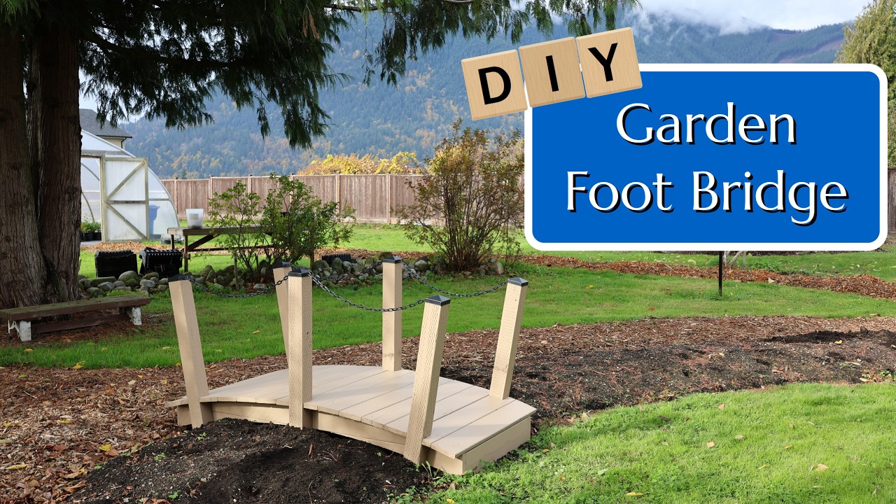 DIY Garden Foot Bridge - YouTube