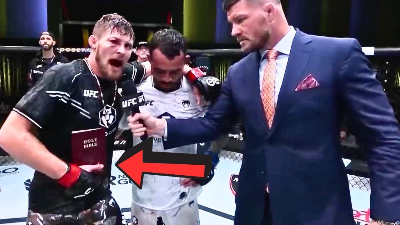 UFC Fighter "Bryce Mitchell" Brought a BIBLE To The Octagon And REBUKED ...